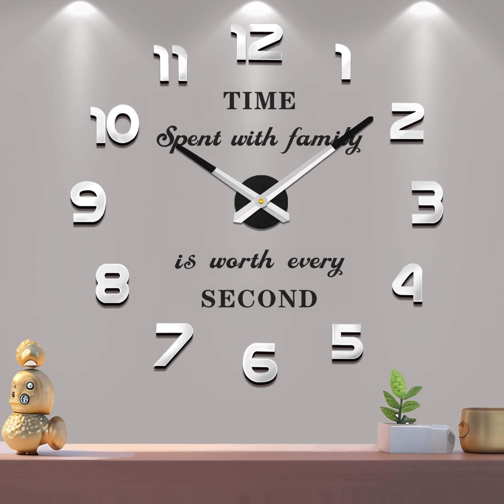Amazon.com: VANGOLD Design Large Wall Clock : Home & Kitchen