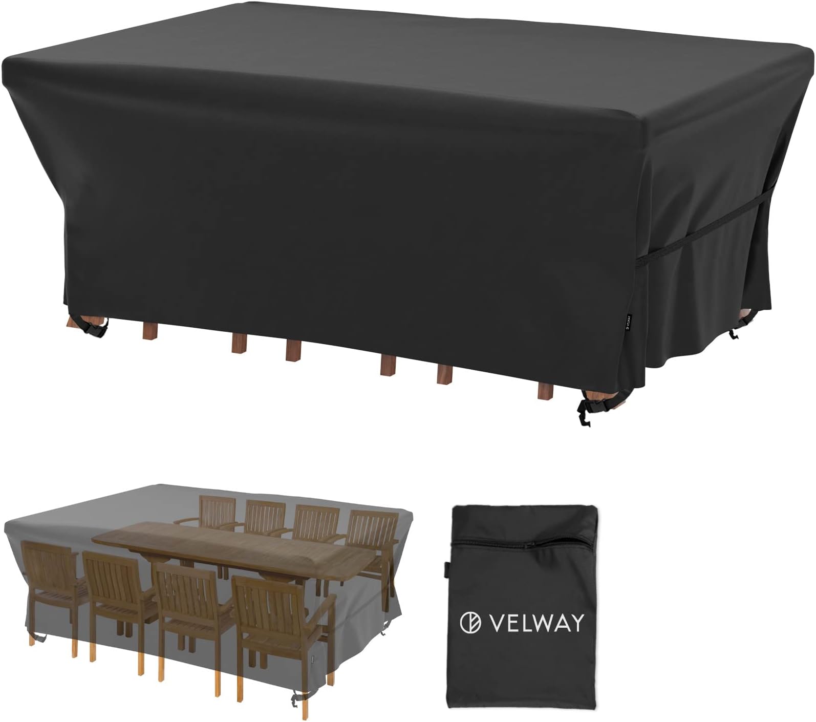 Amazon.com : JESTOP Patio Furniture Covers, 96 Inch Rectangular Outdoor ...