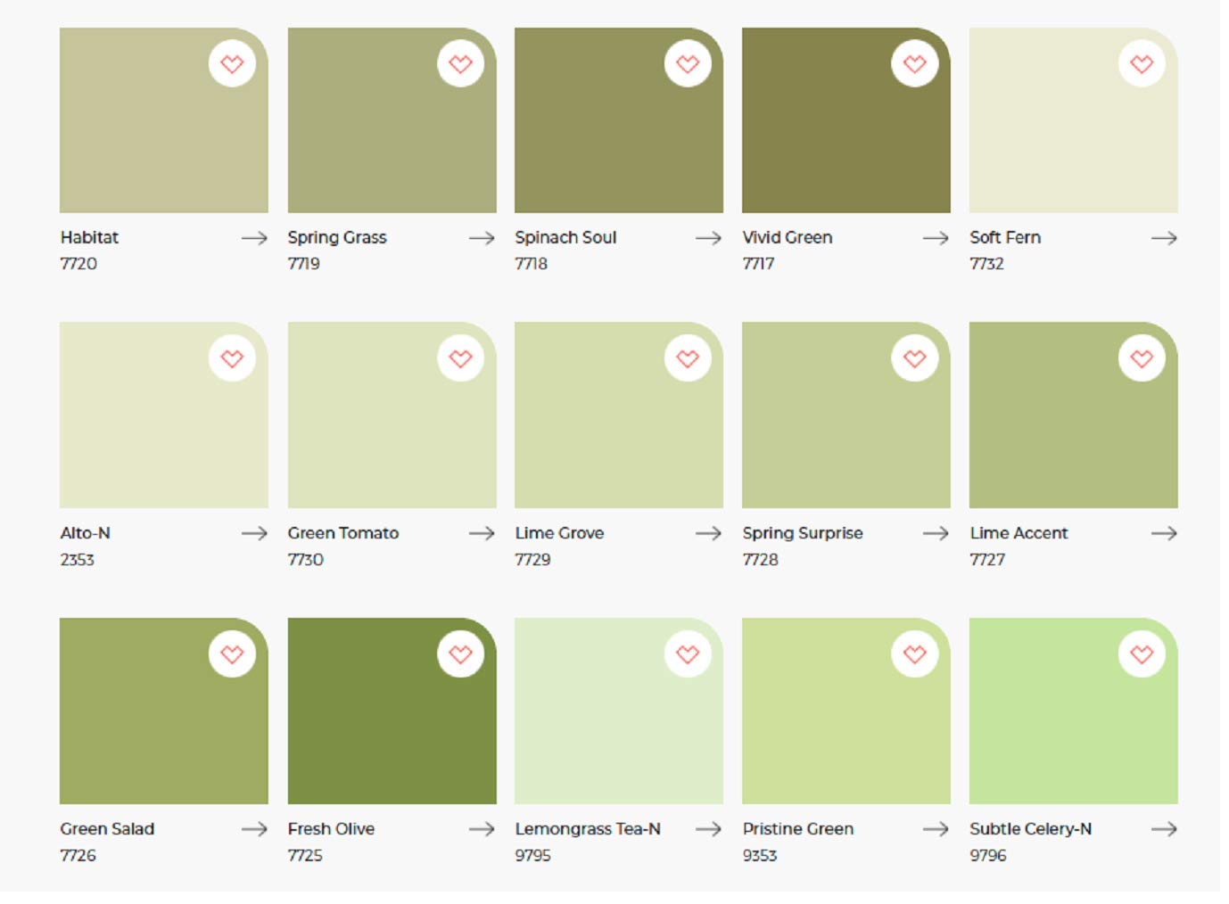 Green Colour Shades In Asian Paints