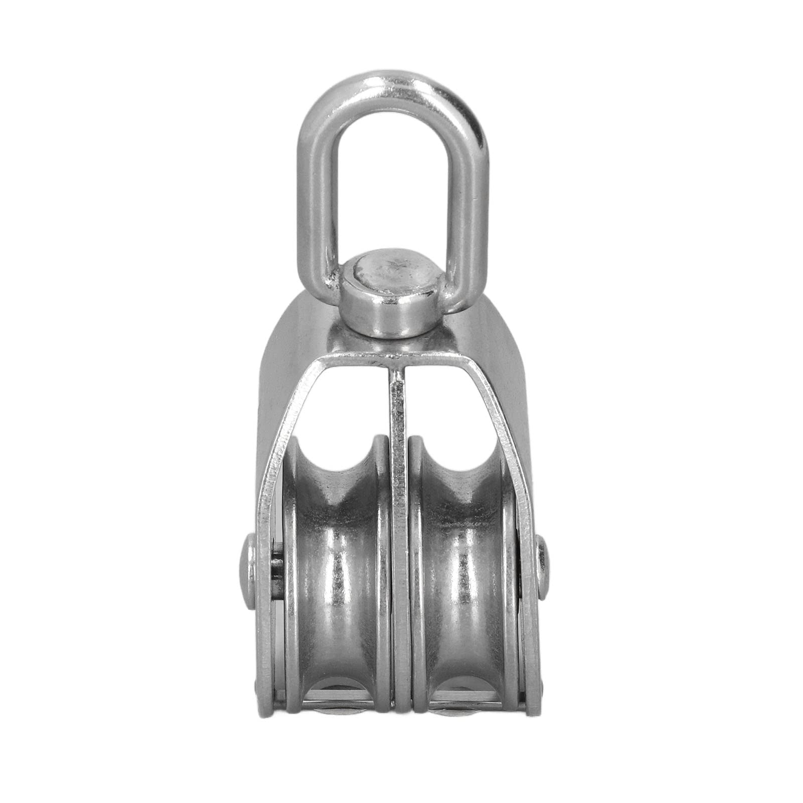 Buy Double Wheel Pulley, 50mm/2.0in 304 Stainless Steel Marine Pulley ...