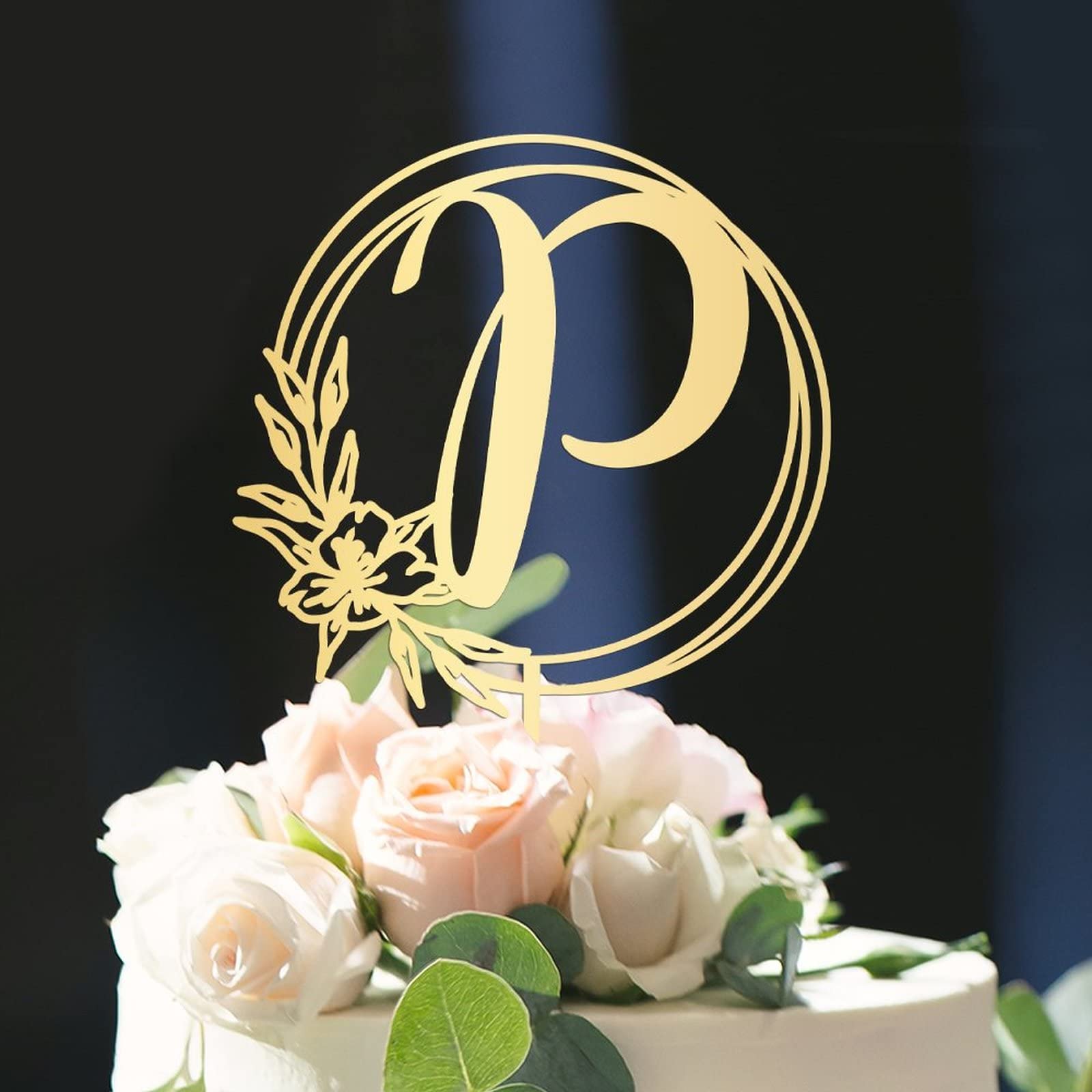 3 Letter Monogram Cake Topper 15 Best Wedding Cake Toppers Of 2024
