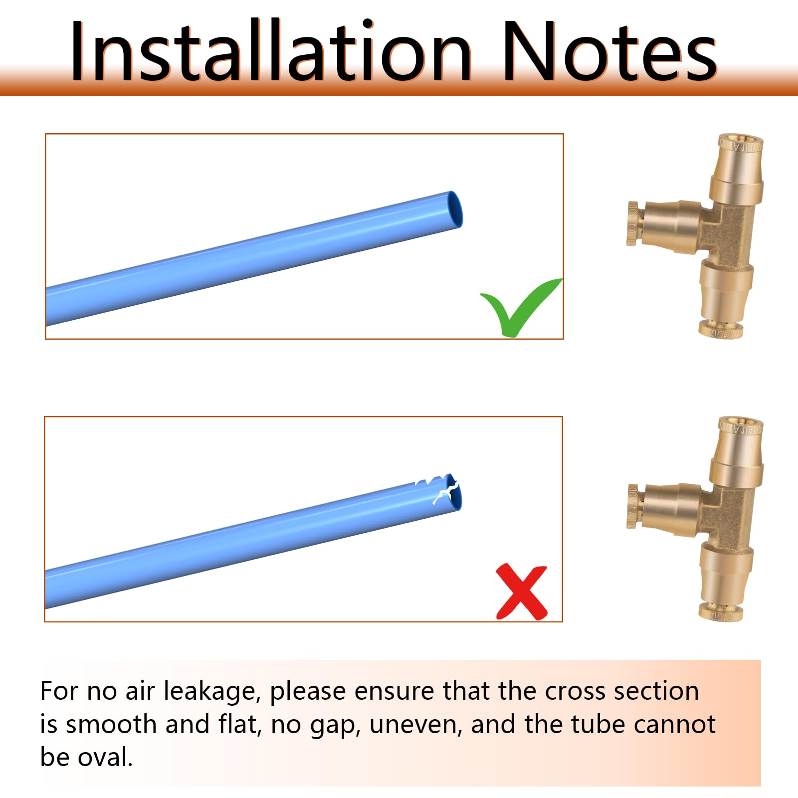 Snapklik.com : Boeray 1/4 Quick Push To Connect Fittings Brass Union ...