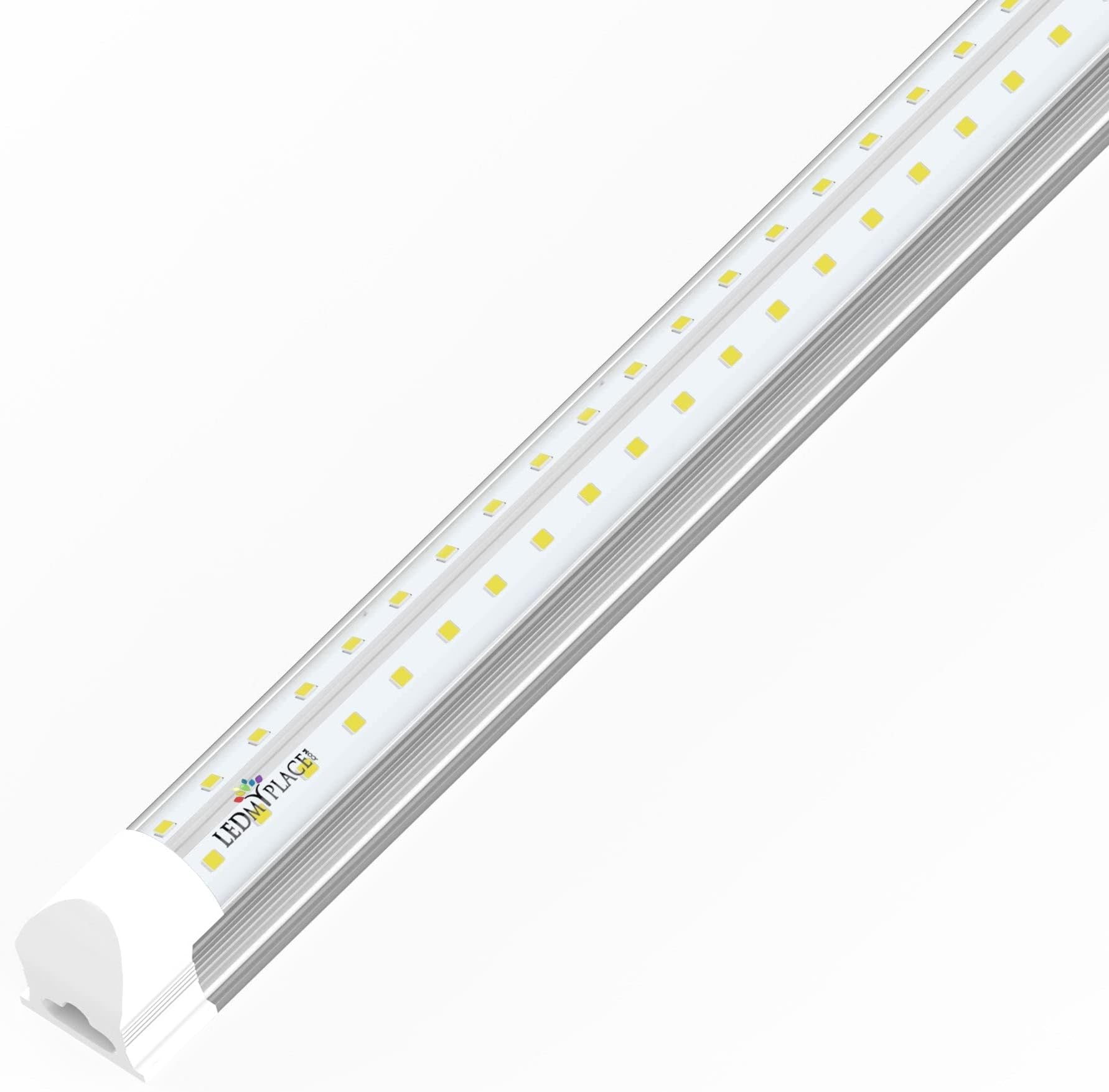 LEDMyplace 30W Integrated LED Tube Light 4ft, T8 V-Shape, 3900LM, 6500K ...