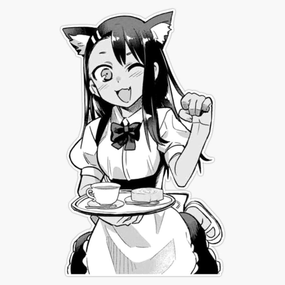 Amazon.com: Nagatoro Cat Maid Sticker Decal Vinyl Bumper Sticker Decal ...