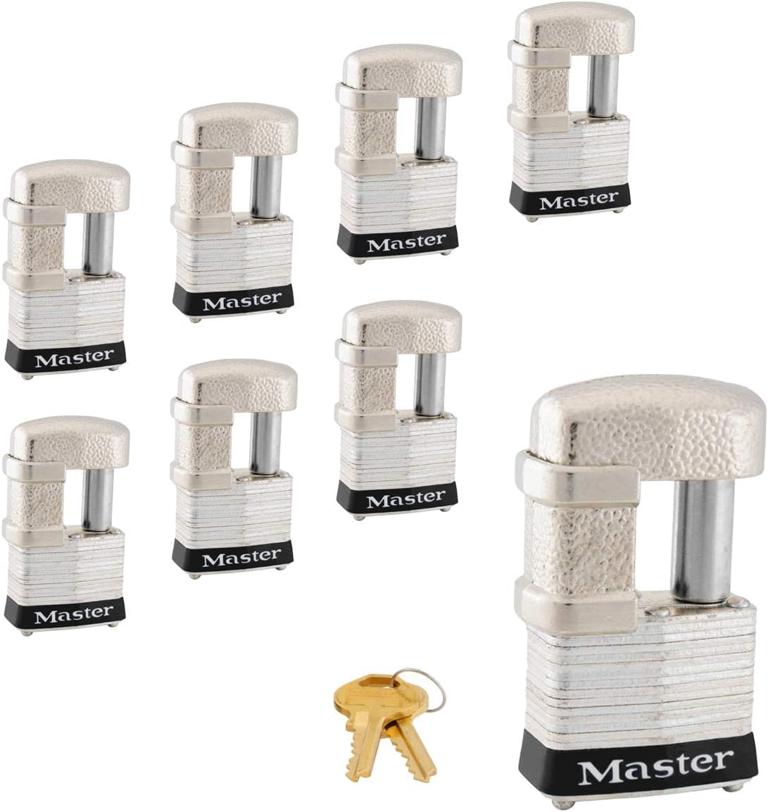 Master Lock - (8) Keyed Alike Trailer & Multi Purpose Padlocks, 37KA-8 ...