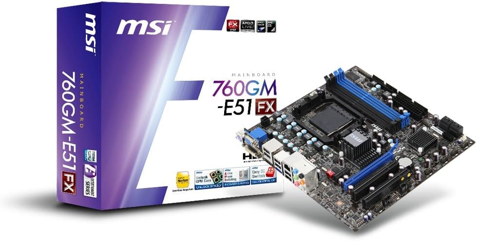 Amazon.com: MSI Computer Corp. AMD 760G Micro ATX DDR3 1333 AM3 ...