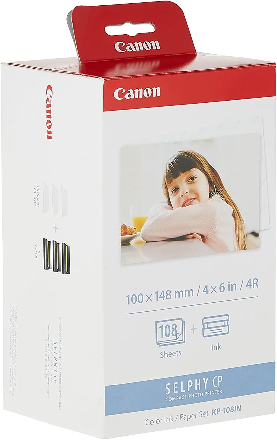 Canon For Selphy Cp - Canon Kp-108In Color Ink Paper Set Postcard Size ...