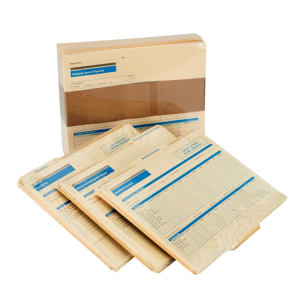 Amazon.com : ComplyRight Employee Record Organizer 3-Folder Set | 12” x ...