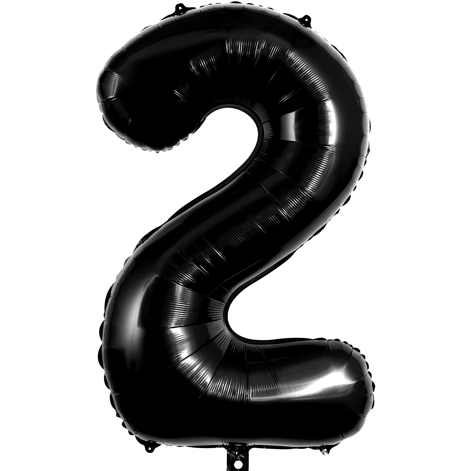 Amazon.com: Large Black Number 2 Balloons, 40 Inch Foil Balloons, Giant ...