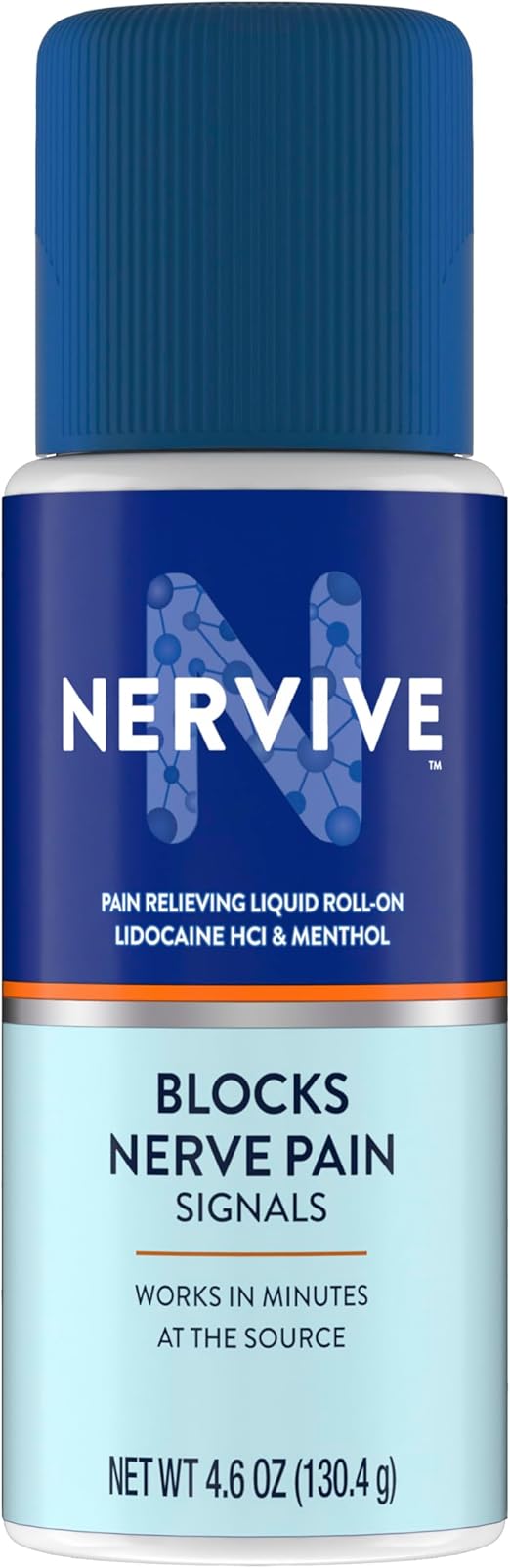 Amazon.com: Nervive Pain Relieving Roll On, Lidocaine Roll On, Nervive ...