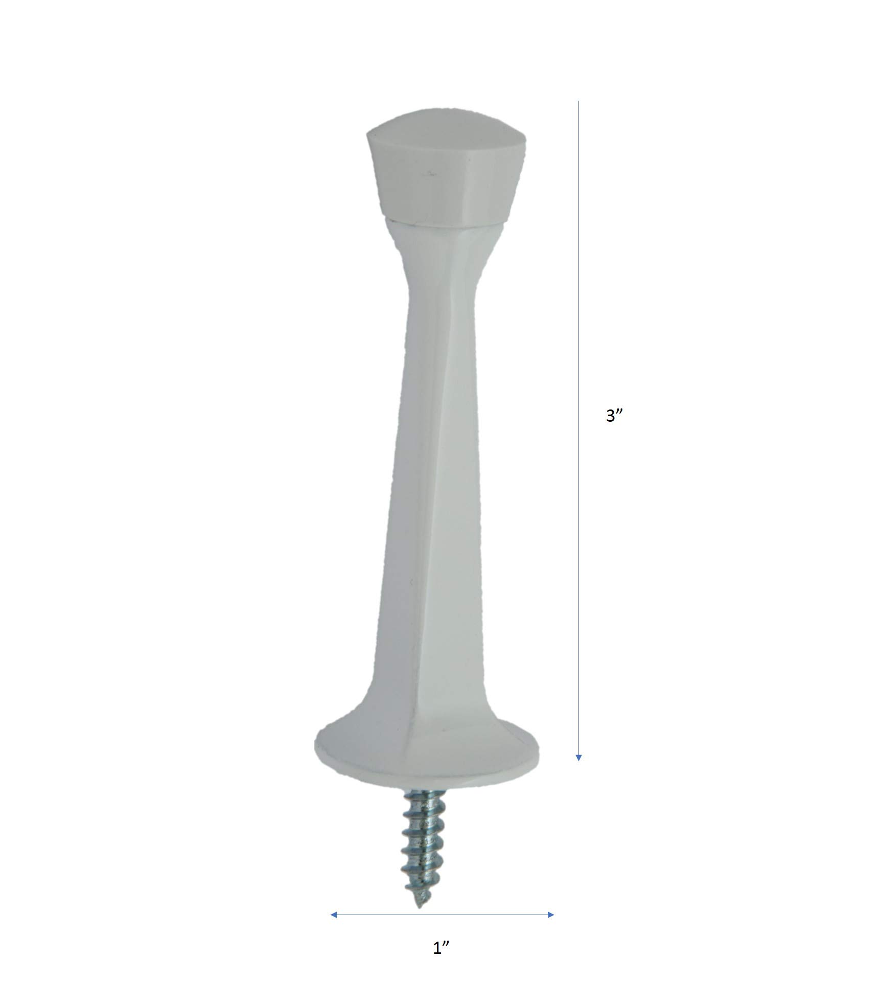 Snapklik.com : QCAA Rubber Tip Heavy Duty Solid Rigid Door Stop