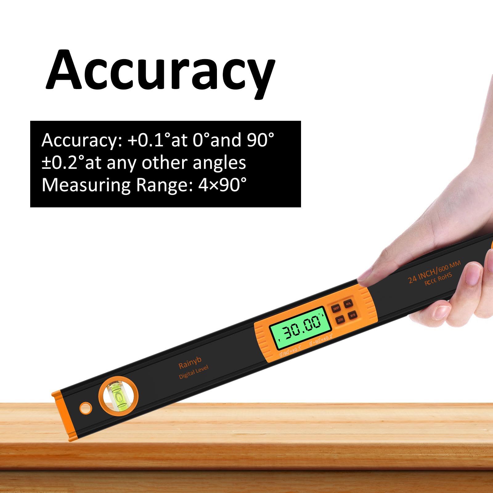 Snapklik.com : 24 Inch Digital Torpedo Level Protractor Bright LCD ...