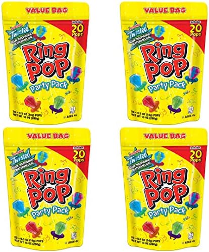 Amazon.com : Ring Pop Individually Wrapped Bulk Lollipop- Variety Party ...