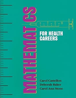 Mathematics for Health Careers: 9780827355699: Medicine & Health ...