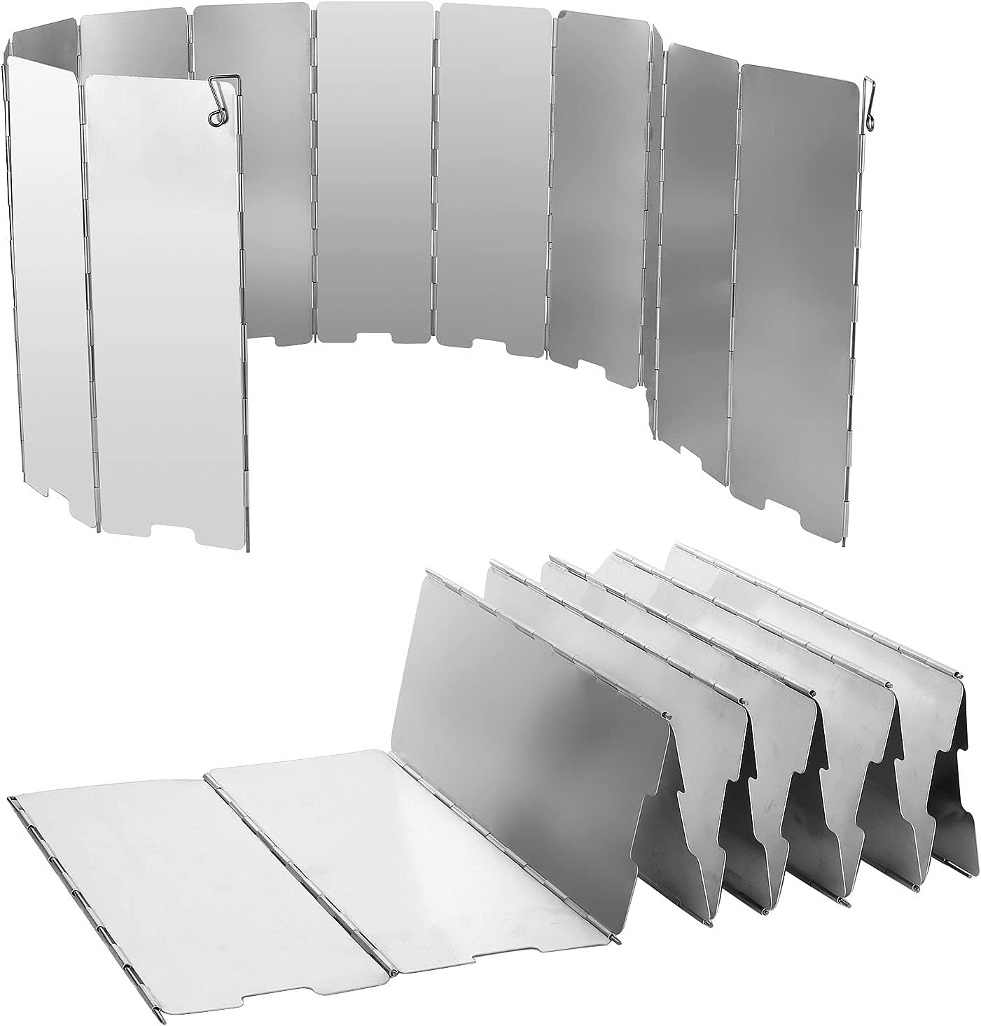 Amazon.com: Hyshina Folding Outdoor Stove Windscreen, 10 Plates ...