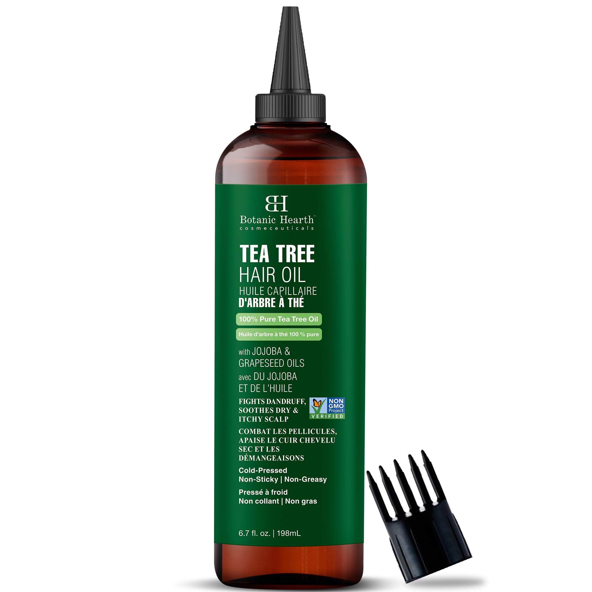 Amazon.com: Botanic Hearth Tea Tree Oil for Hair (6.7 fl oz) | With ...