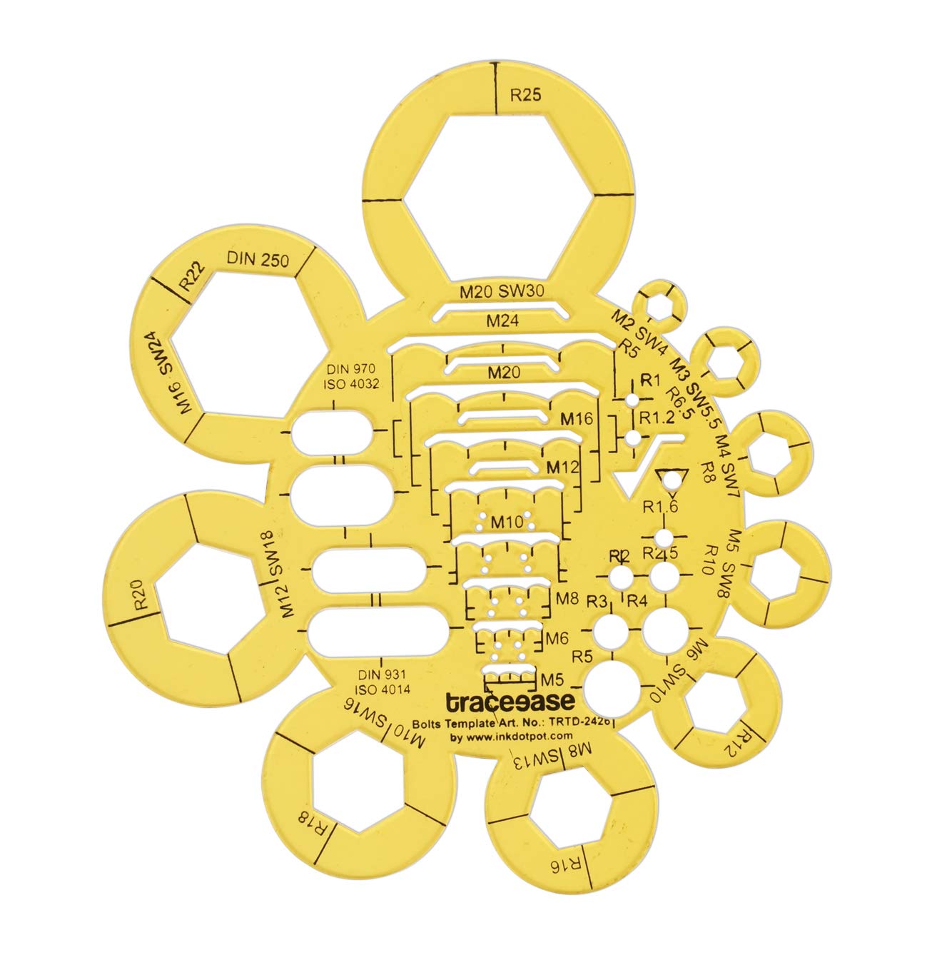 Amazon.com: Traceease Electrical Drafting Bolts Template Drawing ...