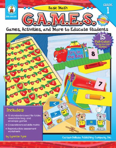 Basic Math G.A.M.E.S., Grade 1: Pyne, Lynette: 9781594414824: Amazon ...