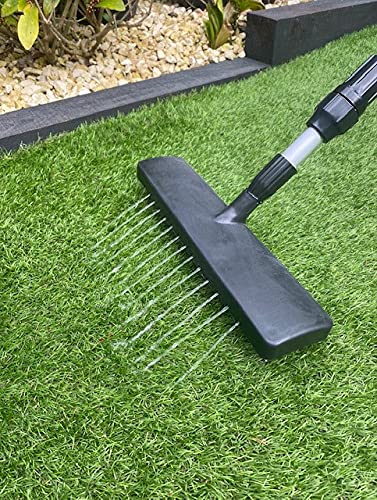 Artificial grass rake pole brush broom jet spray rake for outdoor ...