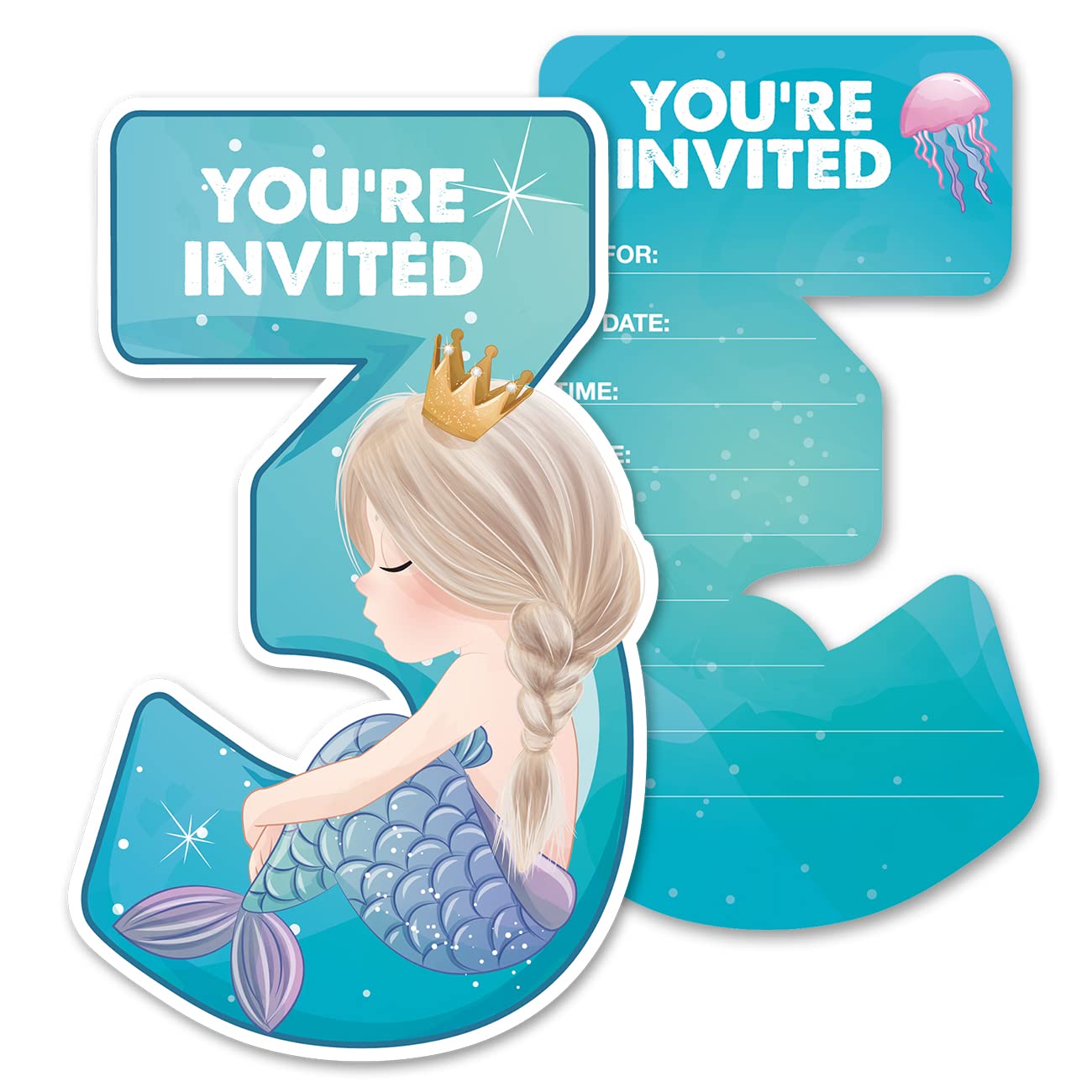 Cute Mermaid Invitations