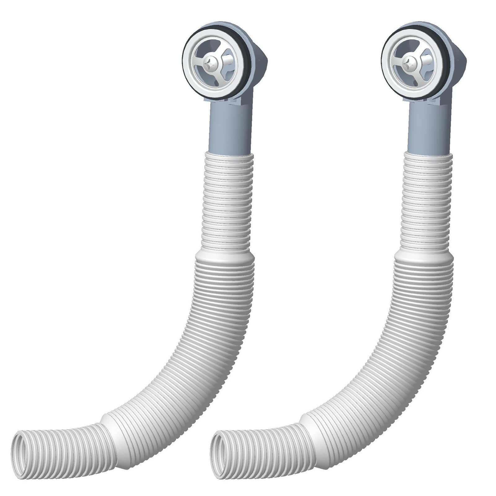 2Pcs Overflow Pipes, Kitchen Sink Waste Kit, Wash Basin Overflow Head ...