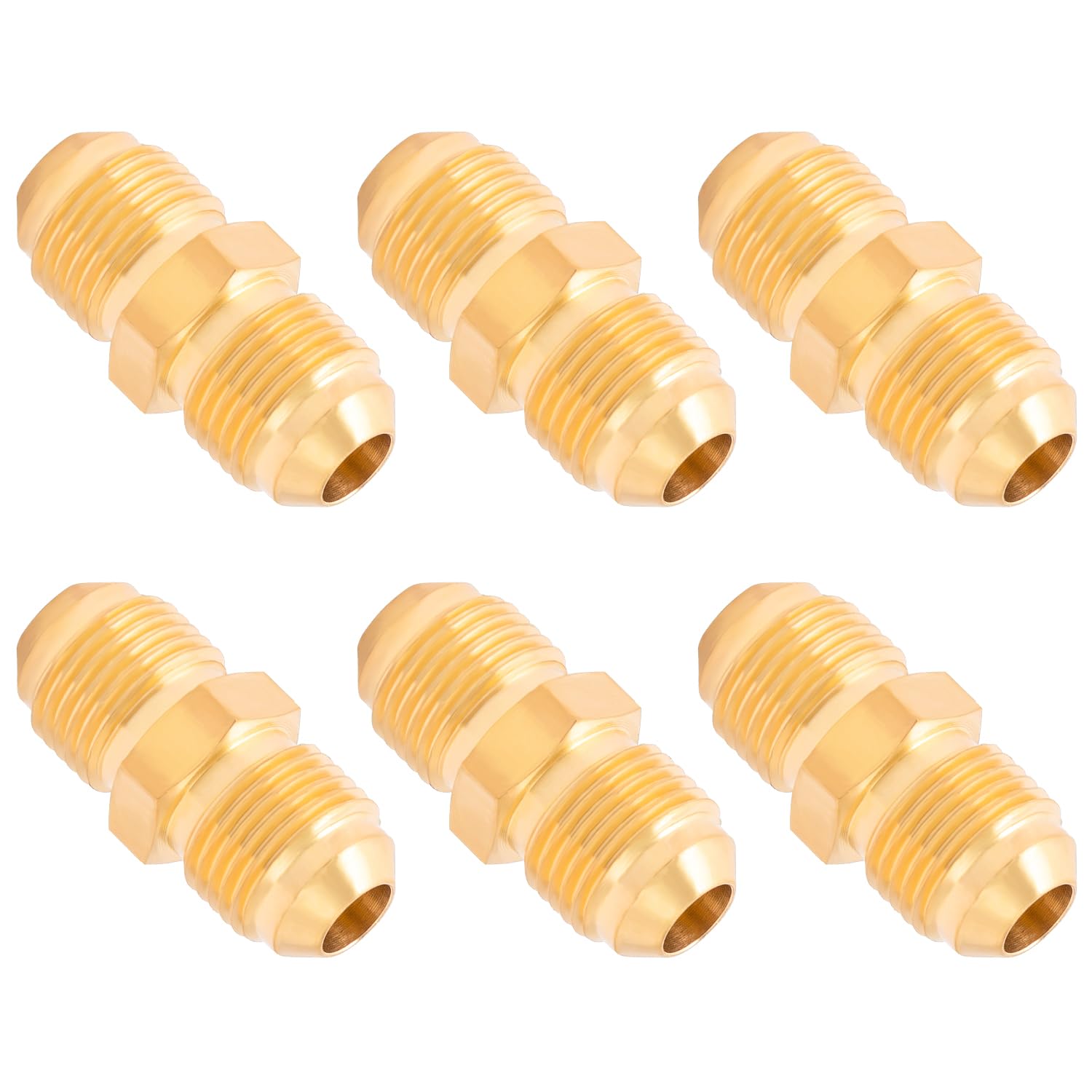 Snapklik.com : SUNGATOR 3/8 Inch Flare Union Tube Fittings, Brass 3/8 ...