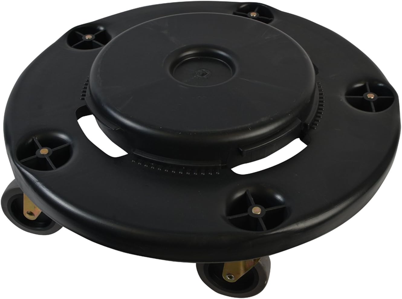 Janico 1035 Trash Can Dolly Molded Casters, Fits 22 32 44 55 Gallon ...