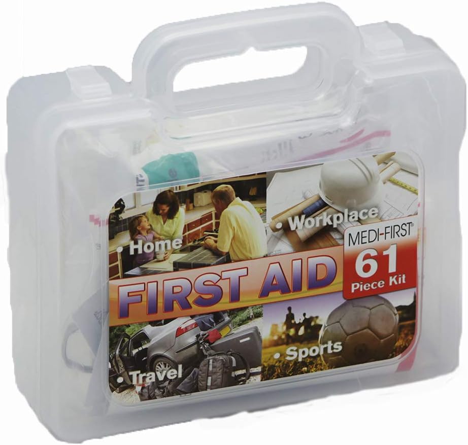 Amazon.com: Medique 40061 First Aid Kit, 61-Piece, 61 Piece : Health ...