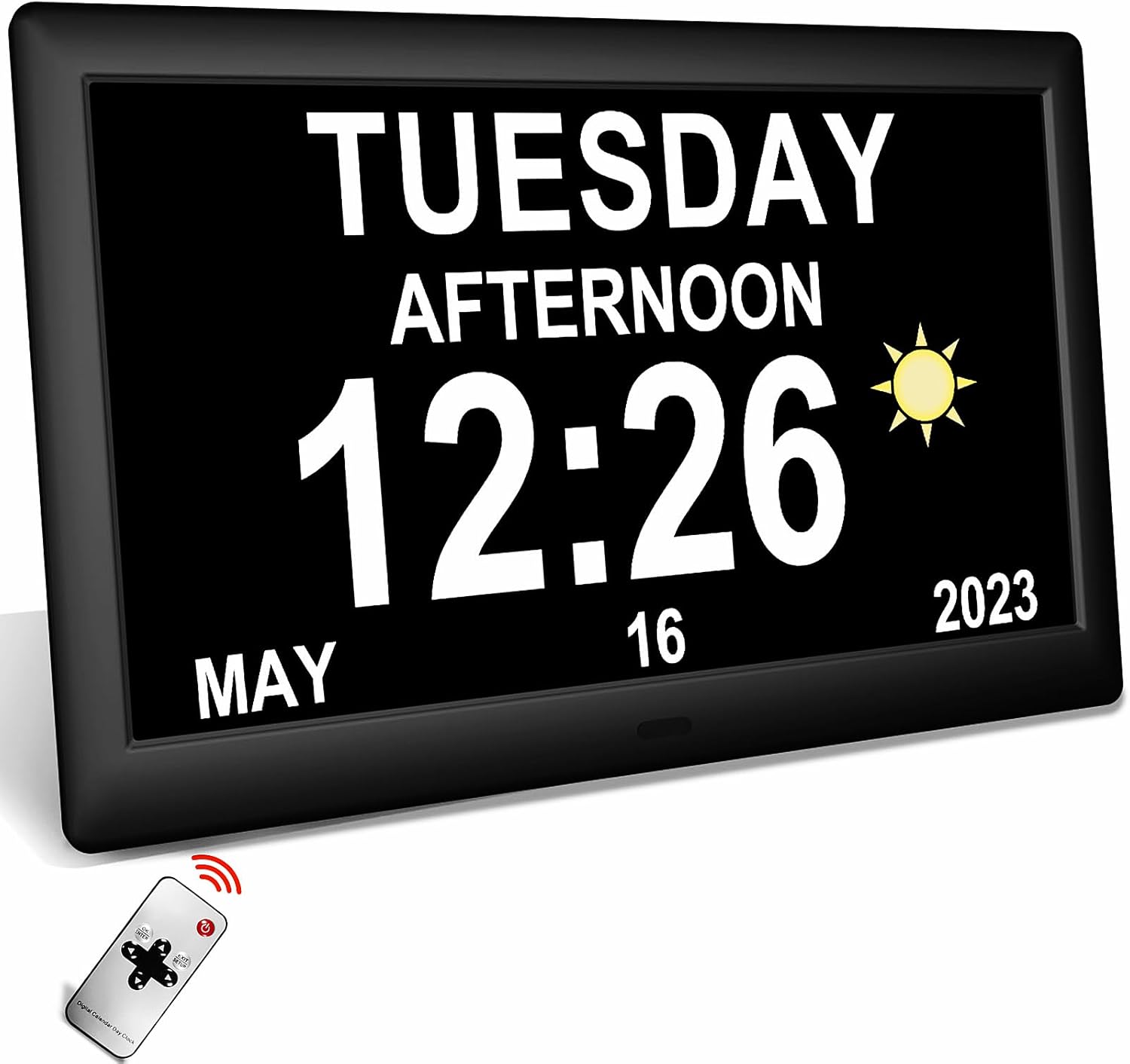ACDOKE Digital Calendar Day Clock, 12 Alarm Clocks for Memory Loss ...