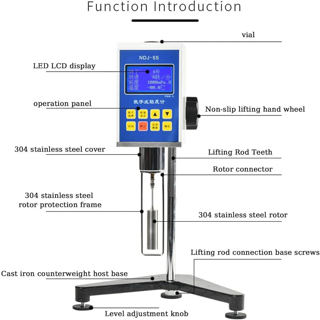 Digital Rotary Viscometer, Lab Rotational Viscosity Kosovo | Ubuy