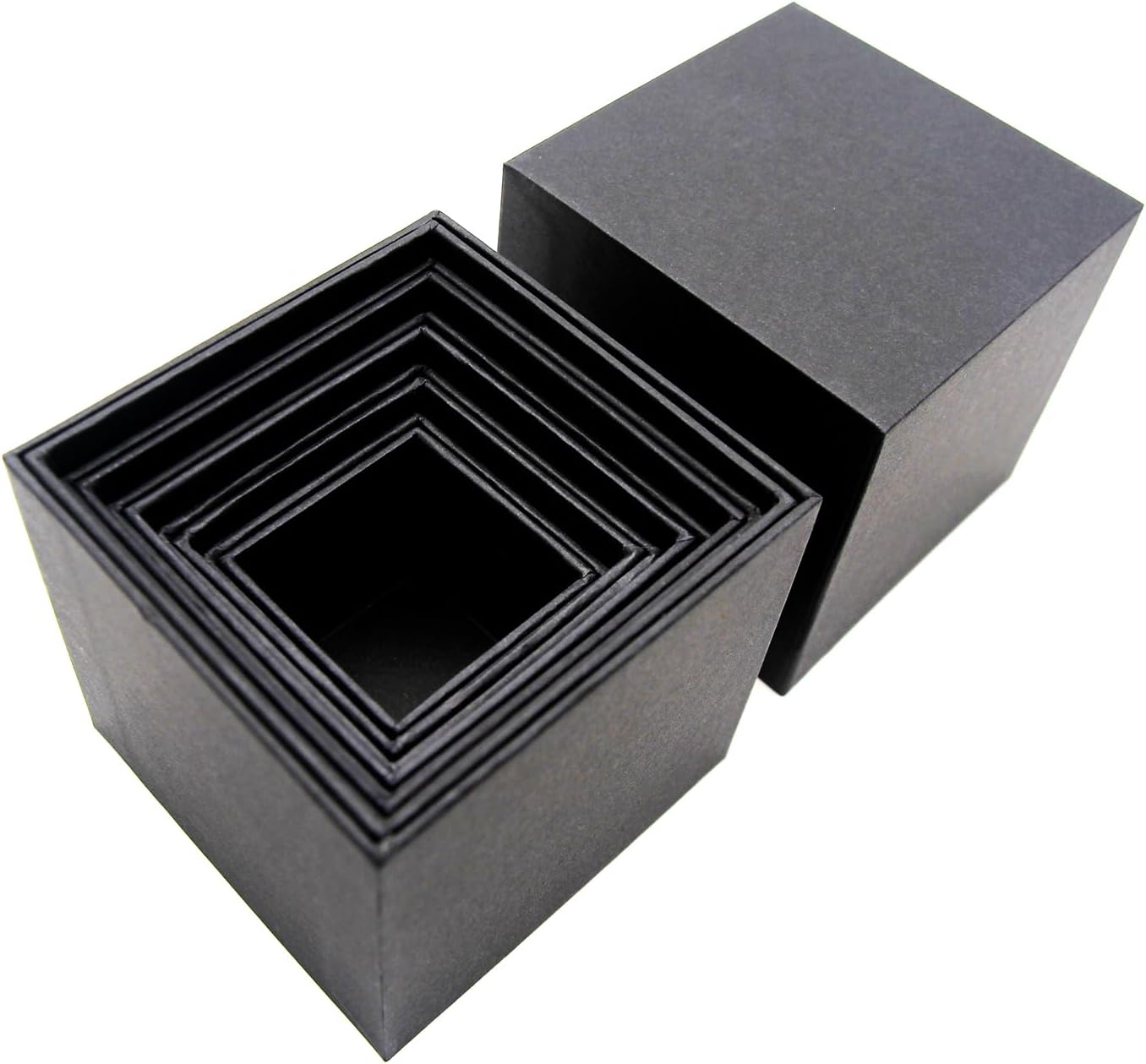 Amazon.com: Gift Box Black,Square Rigid Gift Box, Prank Gift Boxes ...