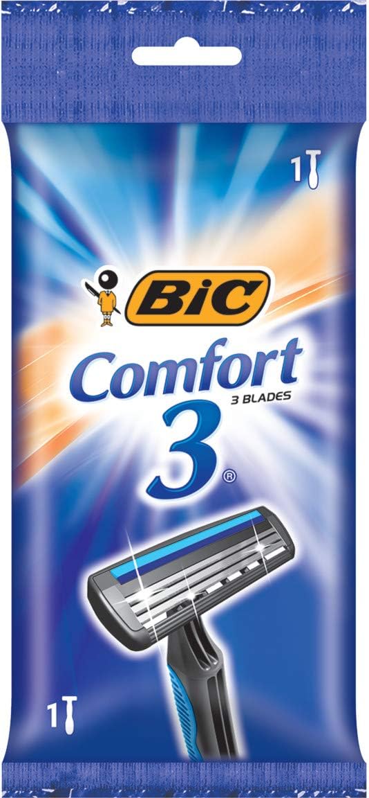 Amazon.com: BIC Comfort 3 Men's 3-Blade Disposable Shaving Razor ...