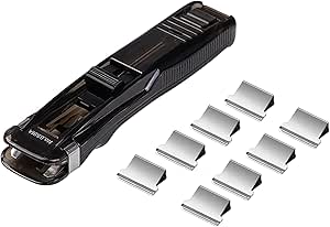 JOEBO Office Book Pusher Stapler with 50pcs Reusable Staple, Creative ...