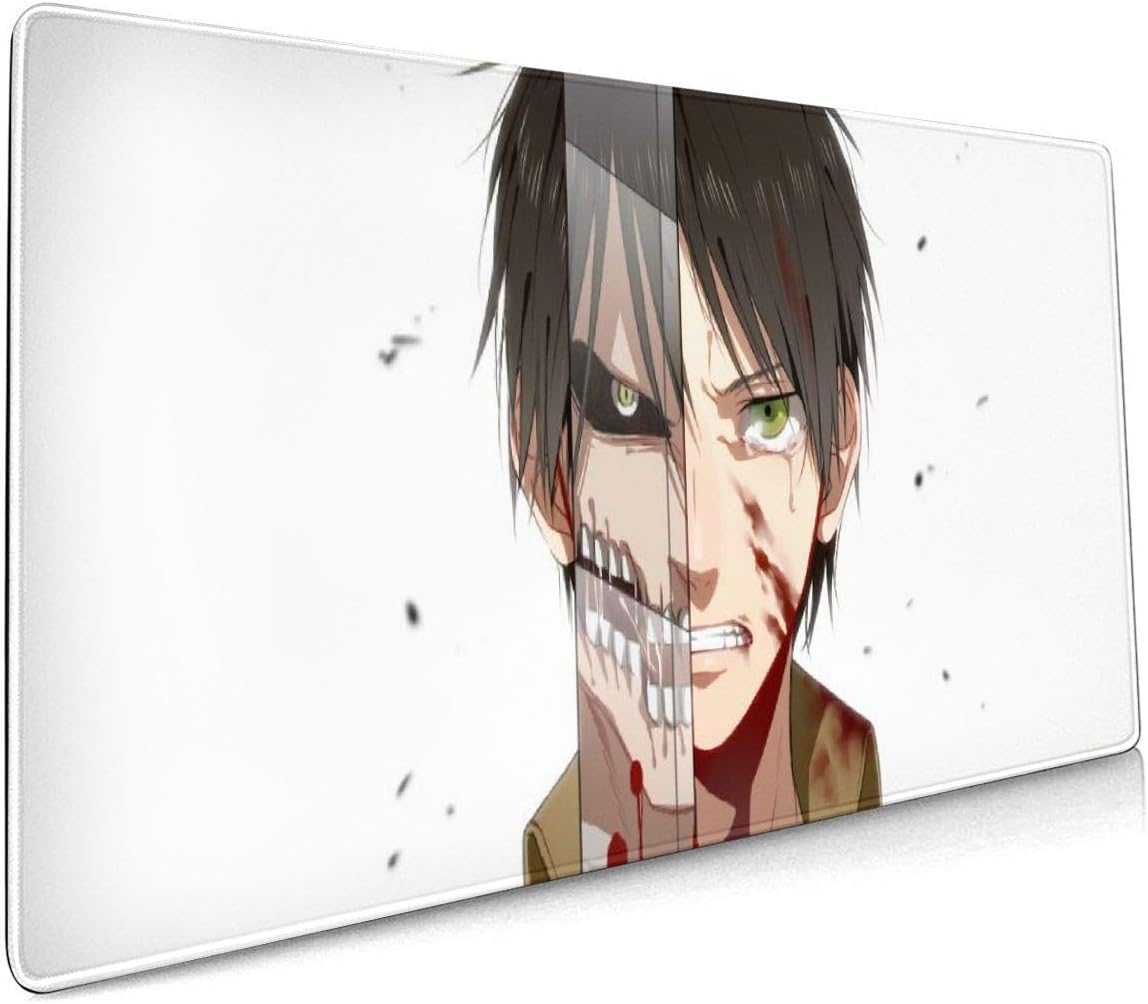 Amazon.com : Attack Titan Eren Transparent Sword Mouse Pad 15.8x35.5 in ...