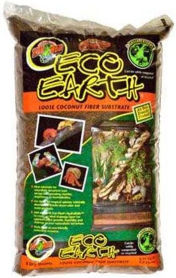 zoomed Zoo Med EE-8 Eco Earth Substrate Loose Pack, 8.8 Litres : Amazon ...