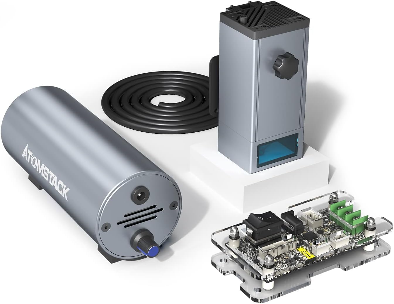 ATOMSTACK M100 Lasermodul 20W Laser Module with Air Assist für ...