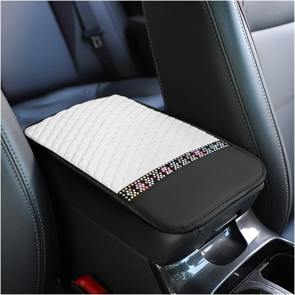 Amazon.com: Bling Leather Car Center Console Cover, Car Center Console ...
