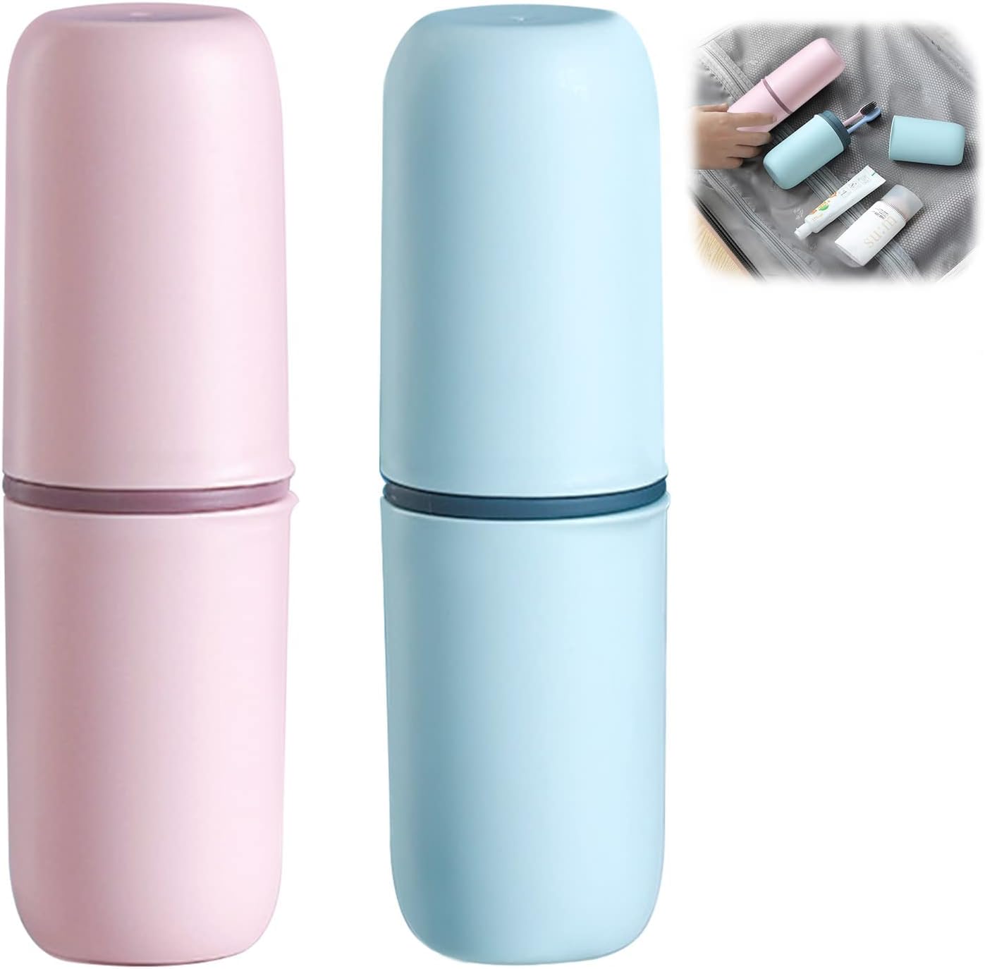 Portable Travel Toothbrush Cup Holder Multi-Function Travel Cup ...