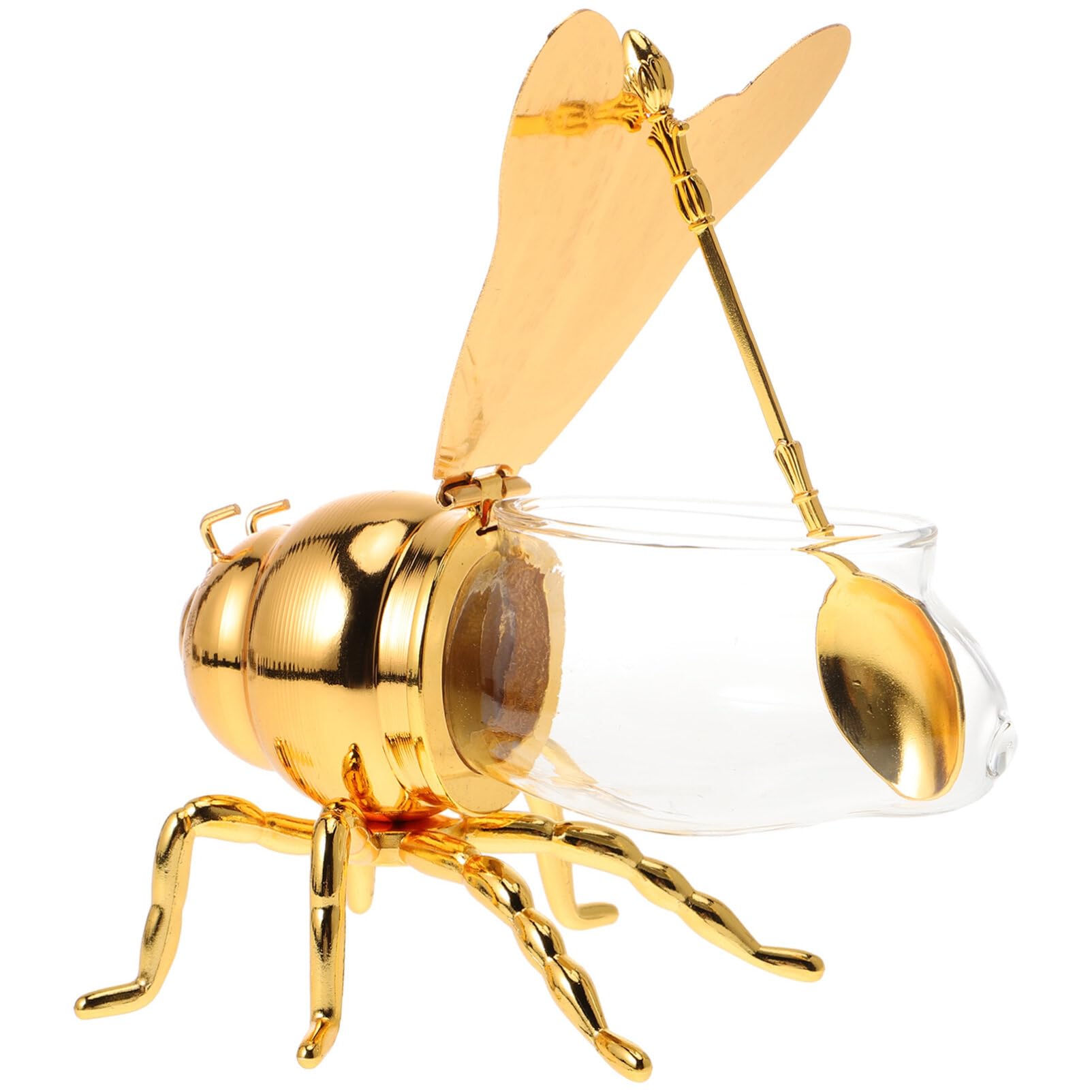 Amazon.com: IMIKEYA Bee Honey Jar, Decorative Bee Shaped Honey Pot Bee ...