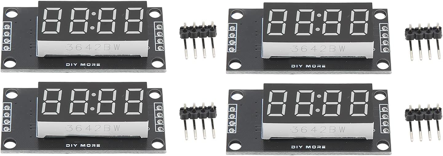 Amazon.com: Wall Clock, Wall Timer, 4 Sets LED Segment Digital Display Module, Clock Digital ...