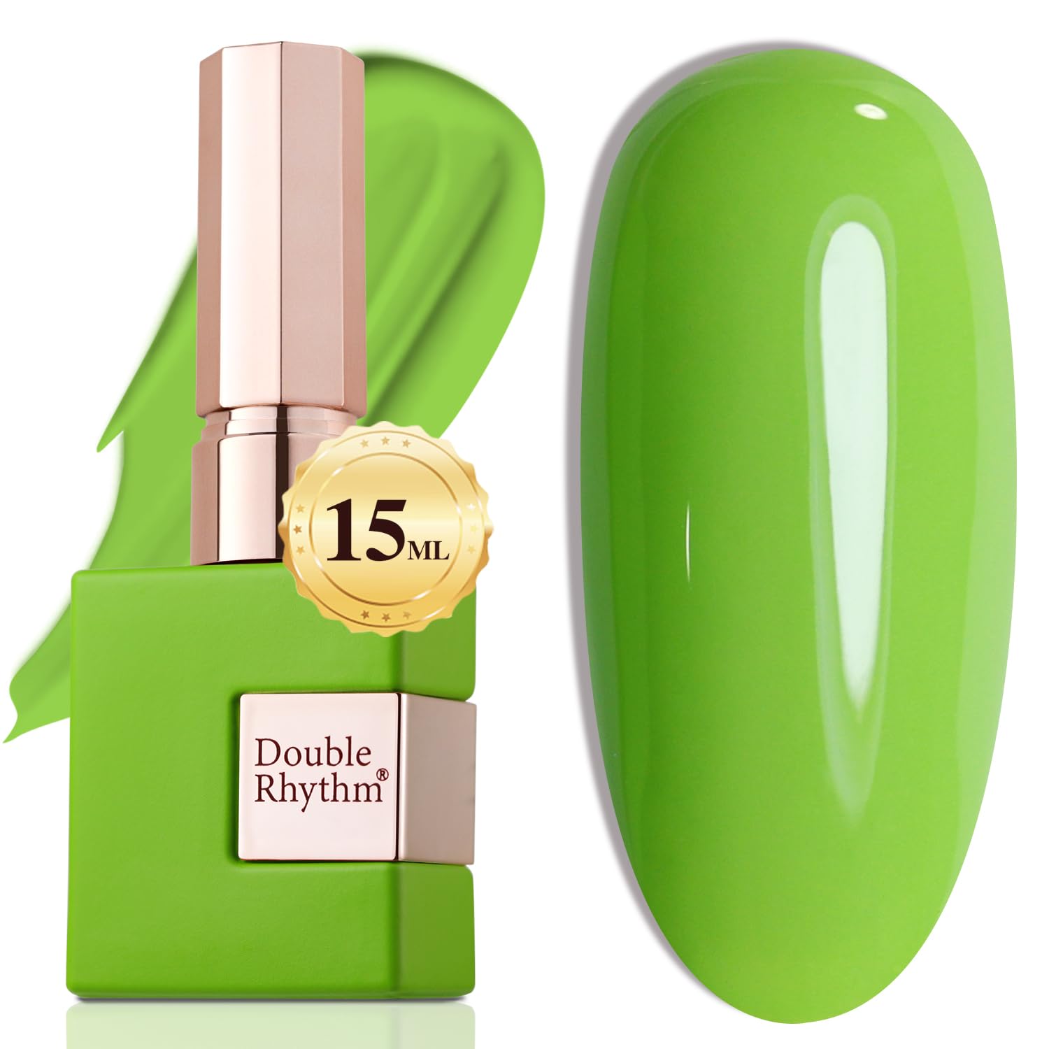 Amazon.com : Double Rhythm 15ML Gel Nail Polish Pure Sheer Same Color ...