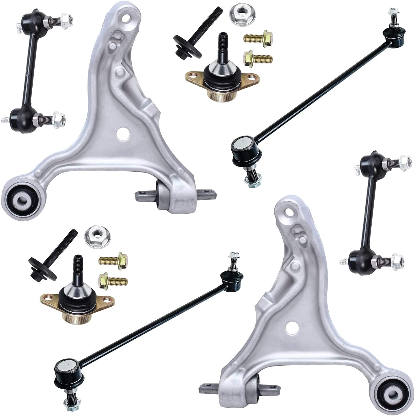 Amazon.com: Detroit Axle - 8pc Front End Suspension Kit for 01-07 Volvo S60 V70, 2 Lower Control ...