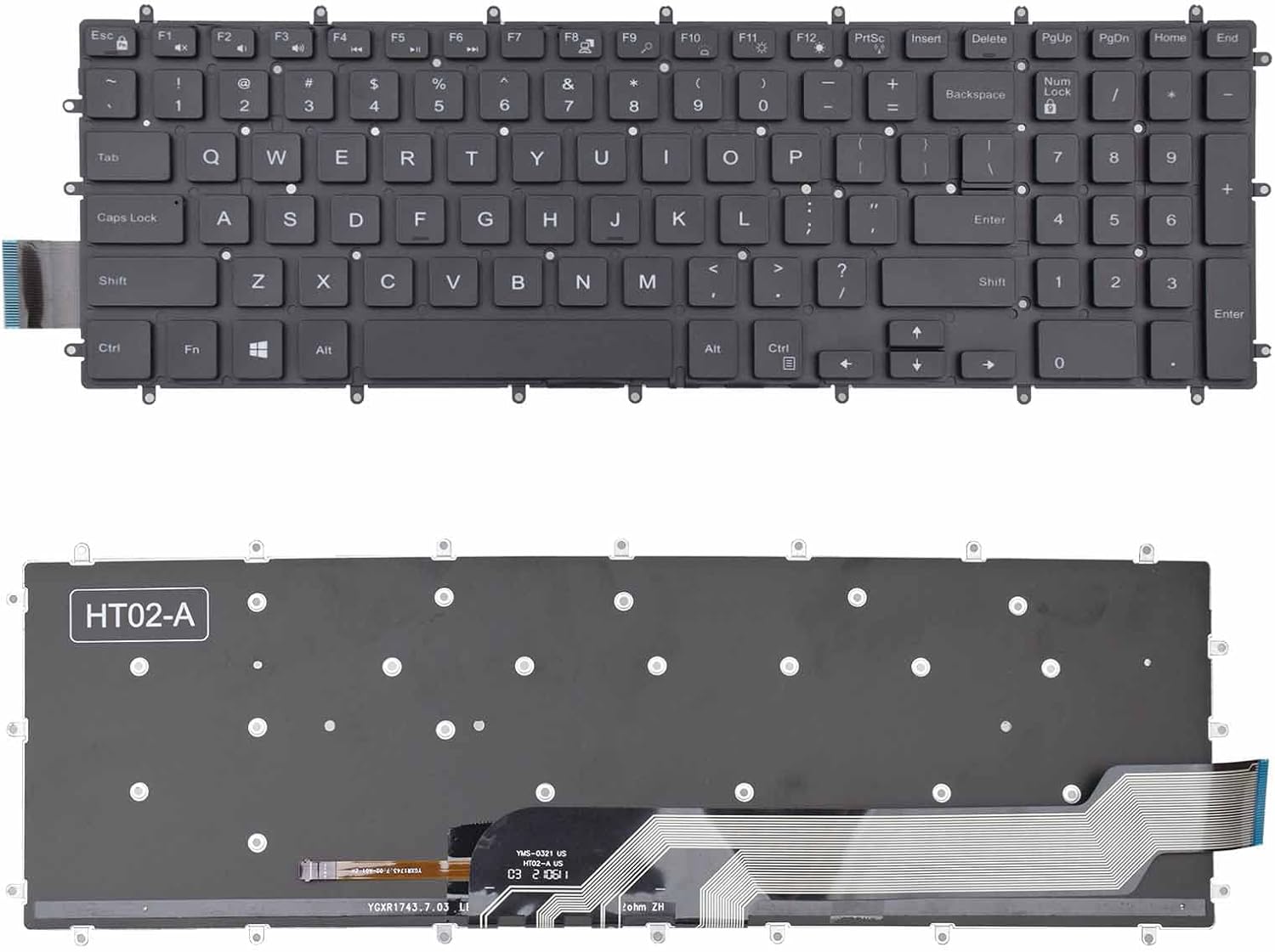 Amazon.com: TLBTEK Backlight Laptop Keyboard Replacement Compatible ...