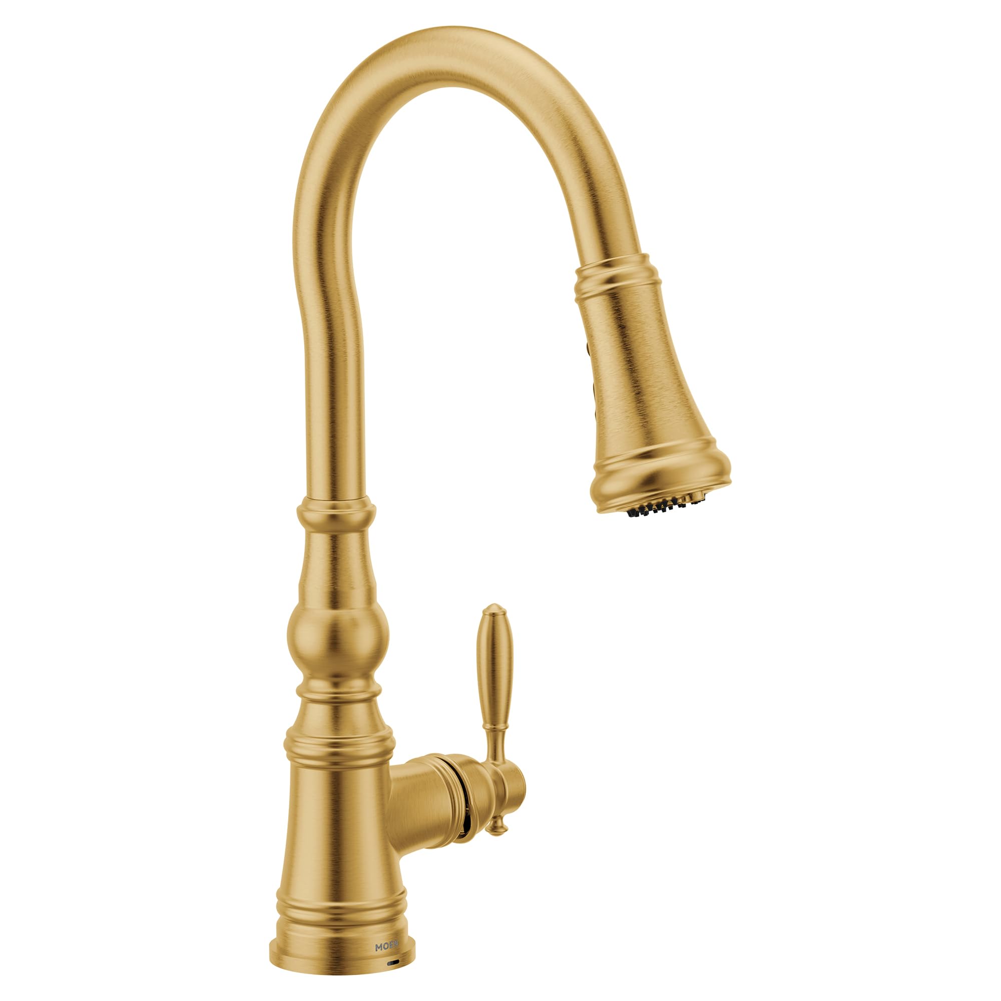 Moen Brushed Gold Weymouth 3-in-1 Water Filtration One-Handle Pulldown ...