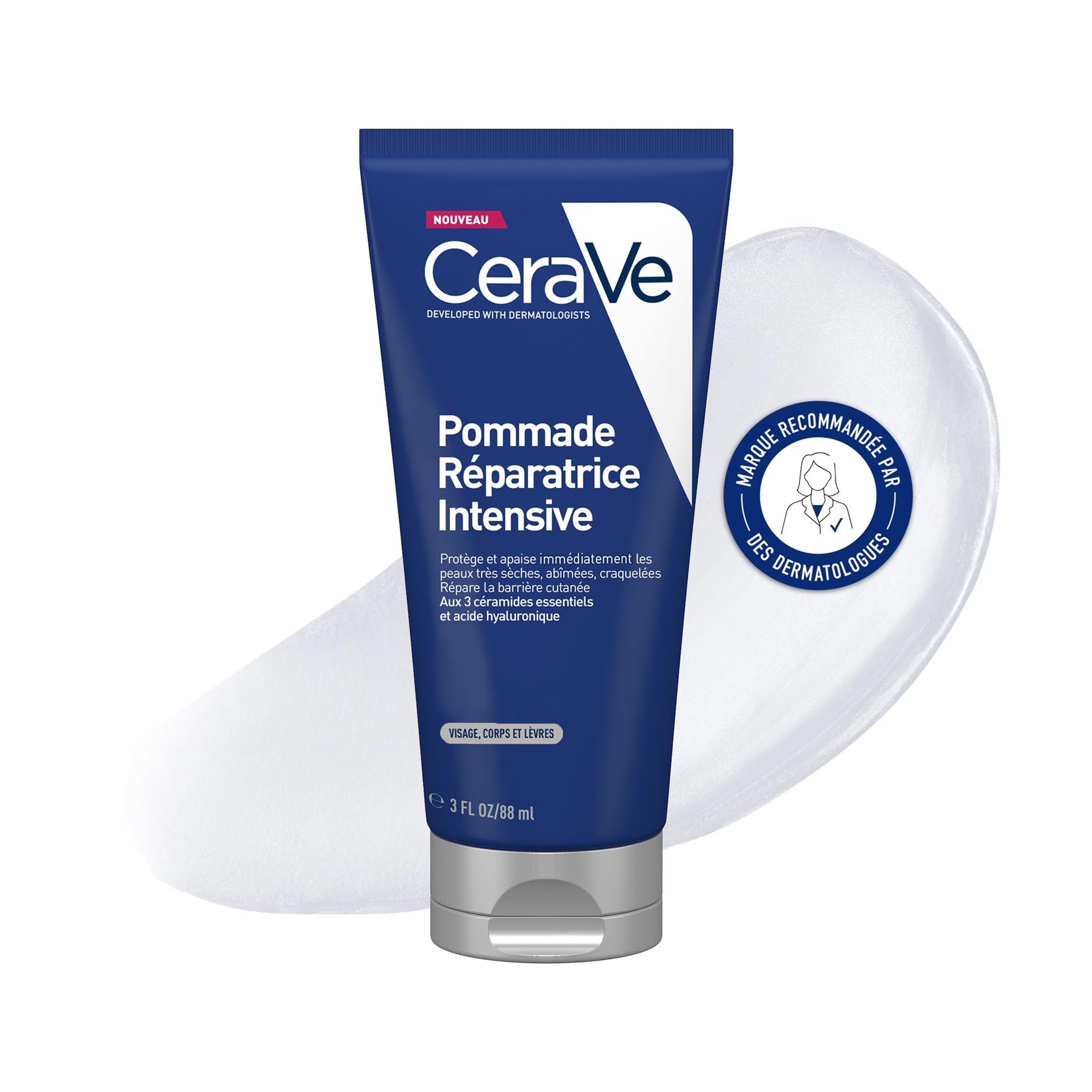 CeraVe - Pommade Réparatrice Intensive - Soin Réparateur, Apaisant et ...