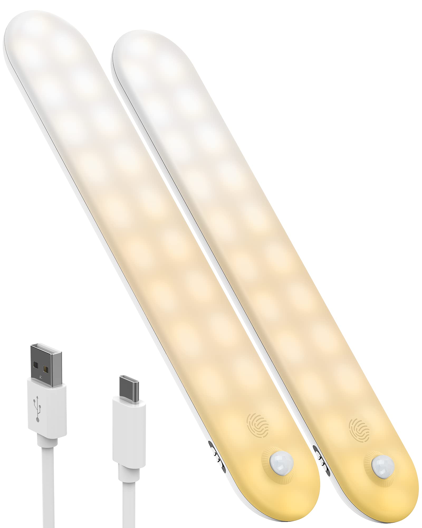 Snapklik.com : ASOKO Closet Light Motion Sensor, 48 LED Curved Screen ...