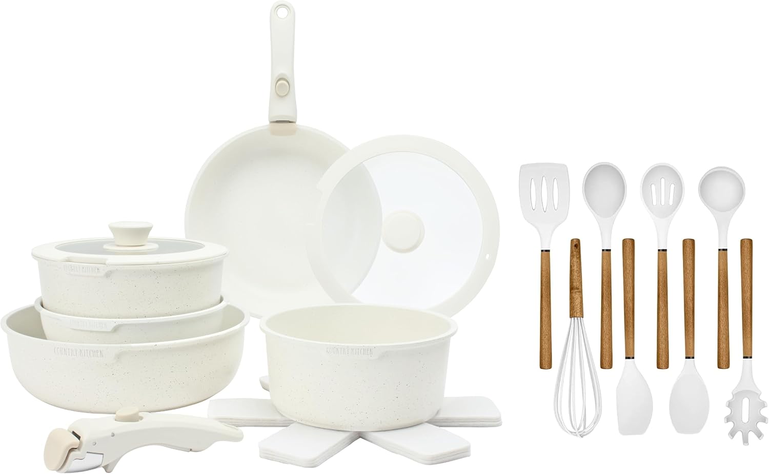 Amazon.com: Country Kitchen Cookware Bundle- Cookware Set with ...