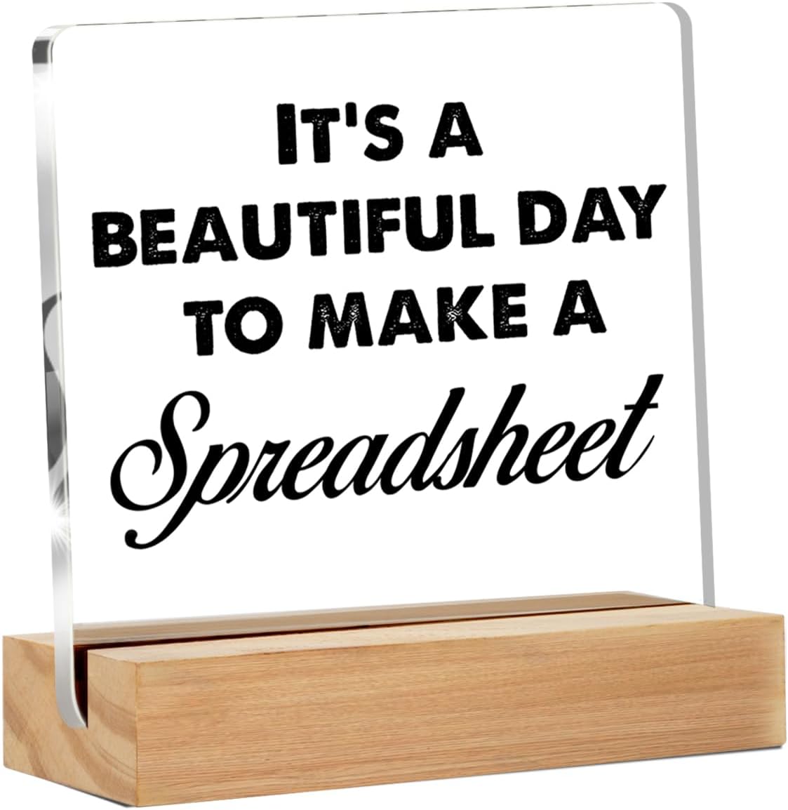 Amazon.com: Funny Accountant Desk Sign - Office Decor - Funny Gifts 'It ...
