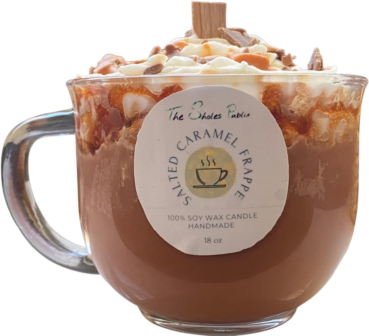 Amazon.com: Salted Caramel Frappe Coffee Mug Candle : Home & Kitchen