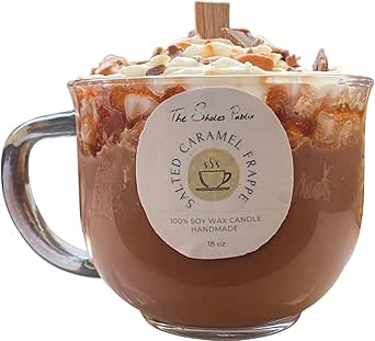 Amazon.com: Salted Caramel Frappe Coffee Mug Candle : Home & Kitchen